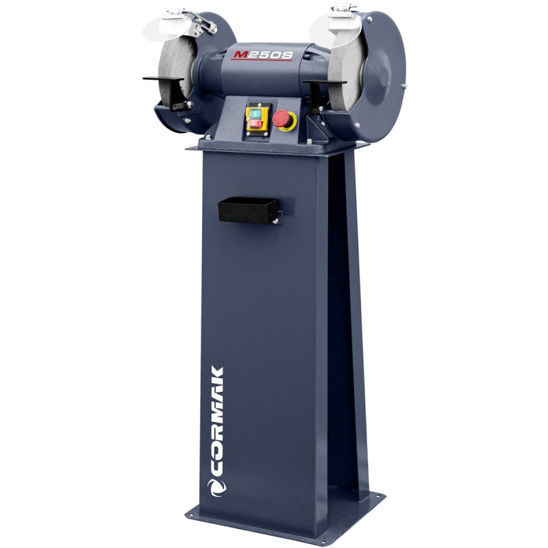 Industrial Double-Disc Grinder CORMAK M250S with Stand | CORMAK